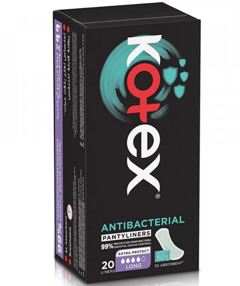 Buy Kotex Liners Long Flat Scented 20 pads Online in Bahrain | Talabat ...