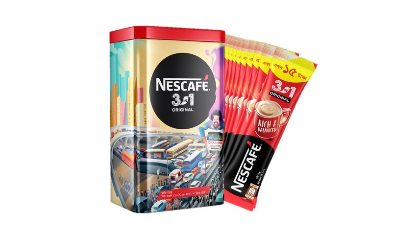 Nescafe 3in1 Coffee Mix Sachet 10packs with Assorted Container 150g ...