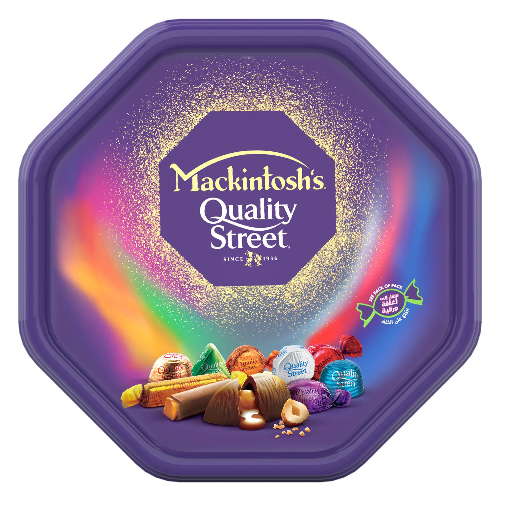 Buy Mackintosh's Quality Street Glow Assorted Chocolate Tin, 500g ...