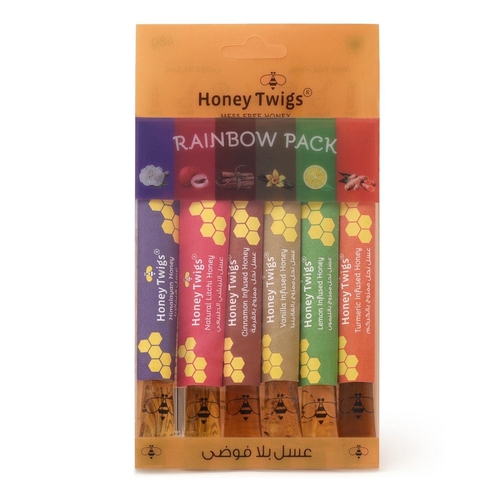 Buy Honey Twigs Rainbow Pack 8 g x 6 Pcs Online in Bahrain | Talabat ...