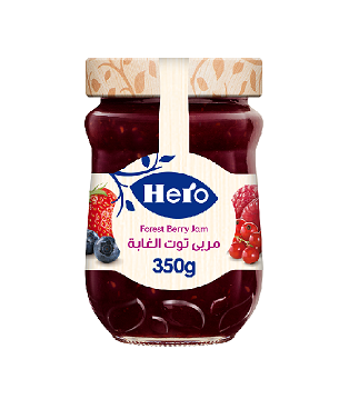 Buy Hero Jam With Forest Berry Flavor 350 g Online in Egypt | Talabat Egypt