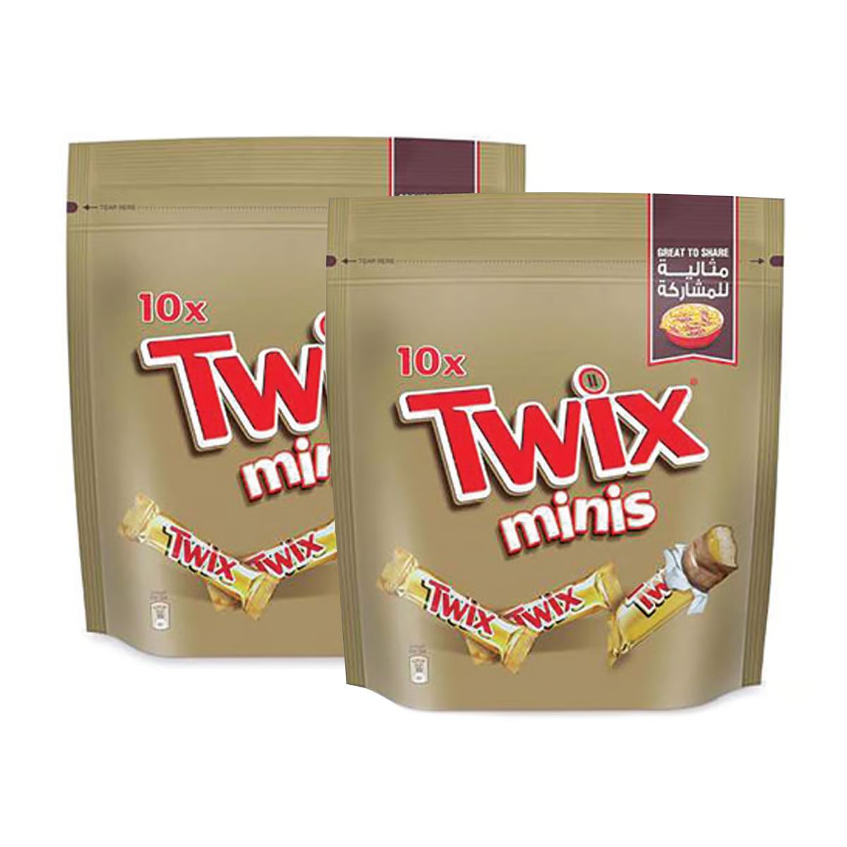 Buy Twix Minis Twin @ Great Value 2* 200 g Online in Oman | Talabat Oman