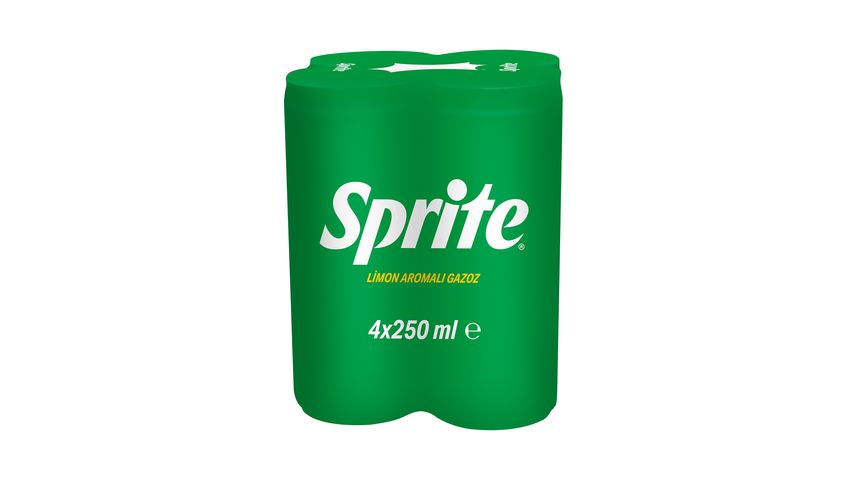 Sprite Gazoz Kutu 4 x 250 ml - yemeksepeti.com