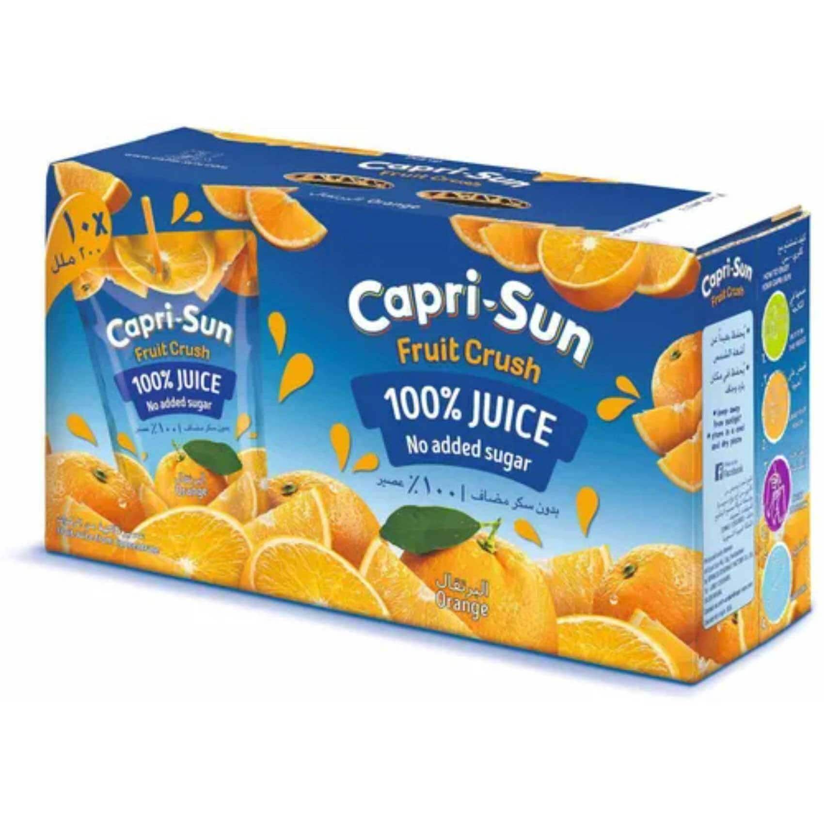 Buy Capri-Sun Orange Juice, 10x200ml Online in Jordan | Talabat Jordan