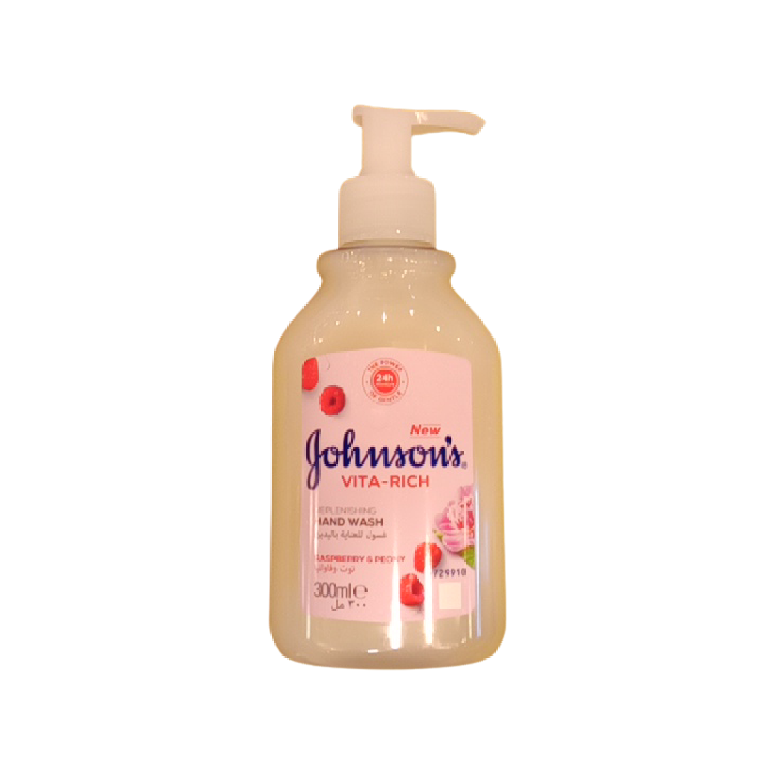 Buy Johnson'S Vita-rich Replenishing Raspberry & Peony Hand Wash 300 ml ...