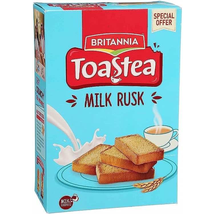 Buy Britannia Toastea Milk Rusk 310 g x 2 Online in Oman | Talabat Oman