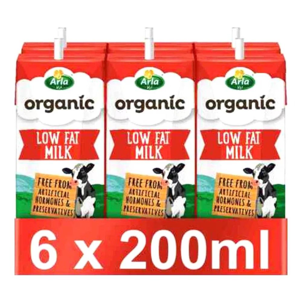 Buy Arla Organic Low Fat UHT Milk, 6x200ml Online in Bahrain | Talabat ...