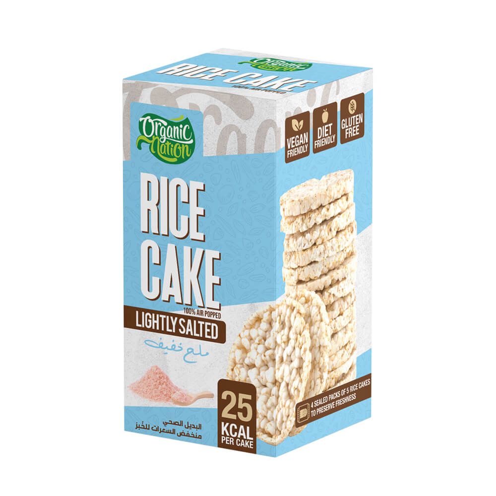 Buy Organic Nation Rice Cake Light Salt 20 Pieces Online in Egypt ...