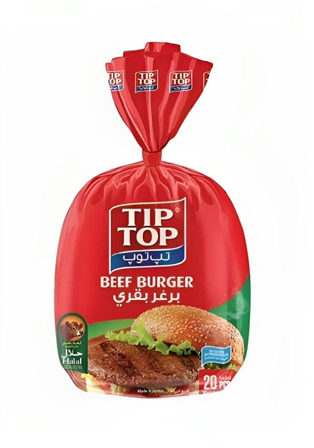 Buy Tip Top Beef Burger 900 g 20 pcs Online in Jordan | Talabat Jordan