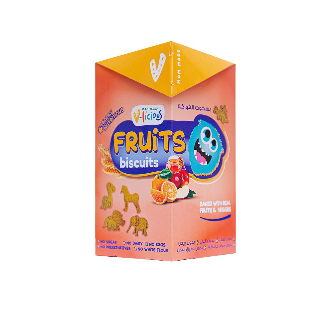 Buy V Licious Fruits Biscuits With Hidden Veggies And Fruits 80 Gm Online