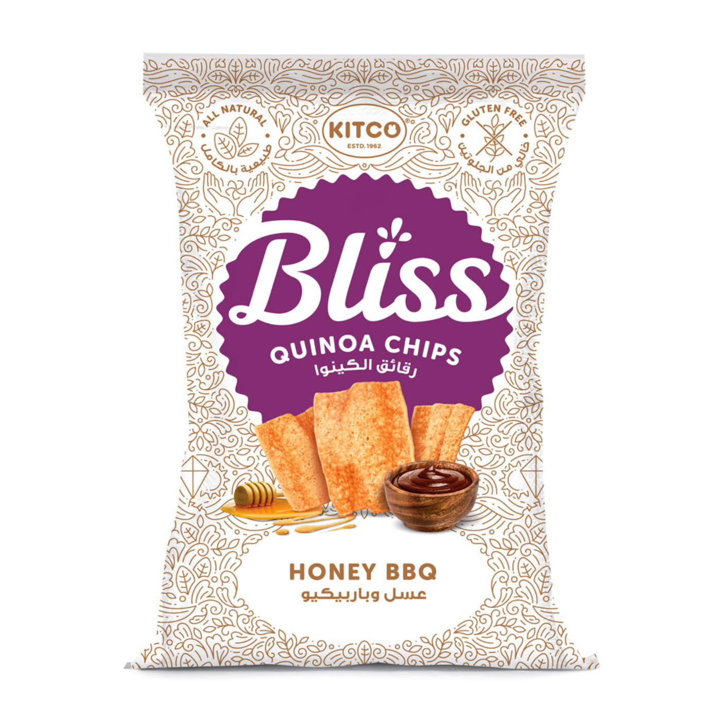 Buy Kitco Bliss Honey BBQ Quinoa Chips, 135g Online in Jordan | Talabat Jordan