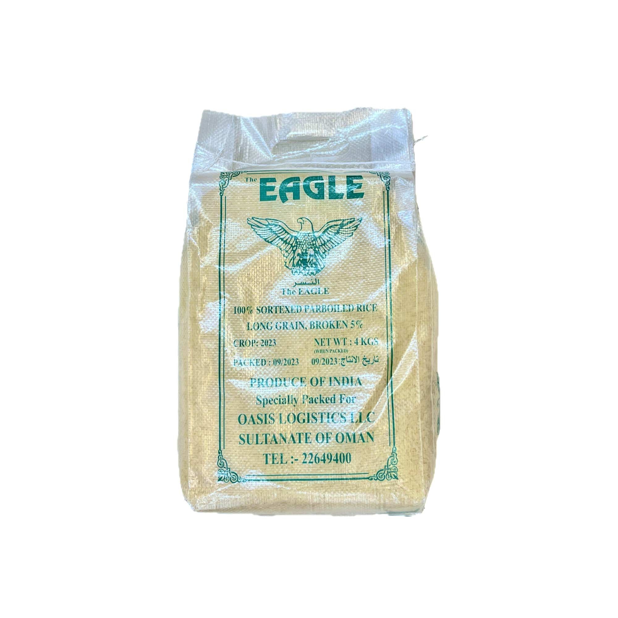 Buy Eagle Indian 100% Sortexed Parboiled Long Grain Rice, 4kg Online in ...