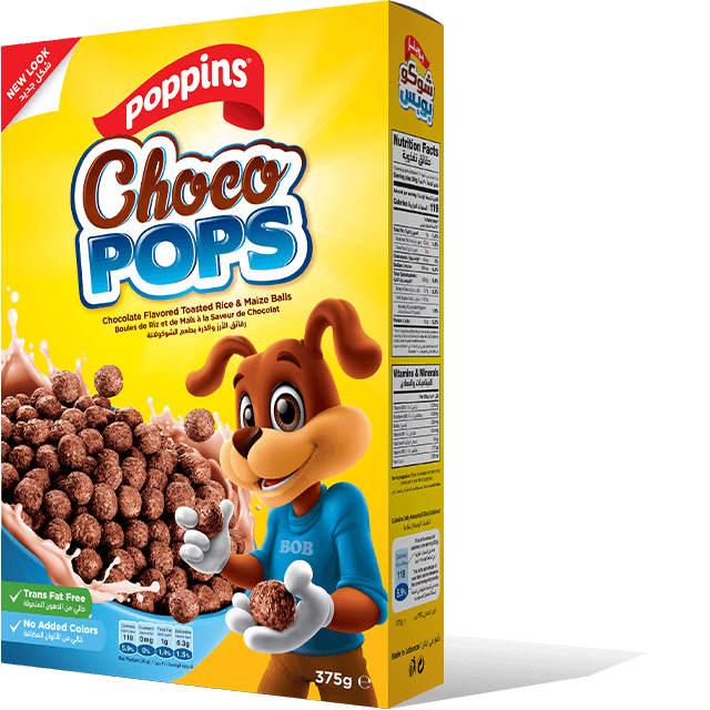 Buy Poppins Choco Pops Corn Flakes, 750 G Online in Oman | Talabat Oman