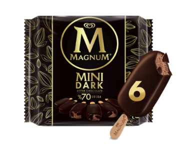 Buy Magnum Mini Dark Ice Cream Stick 55 ml x 6 pcs Online in UAE ...