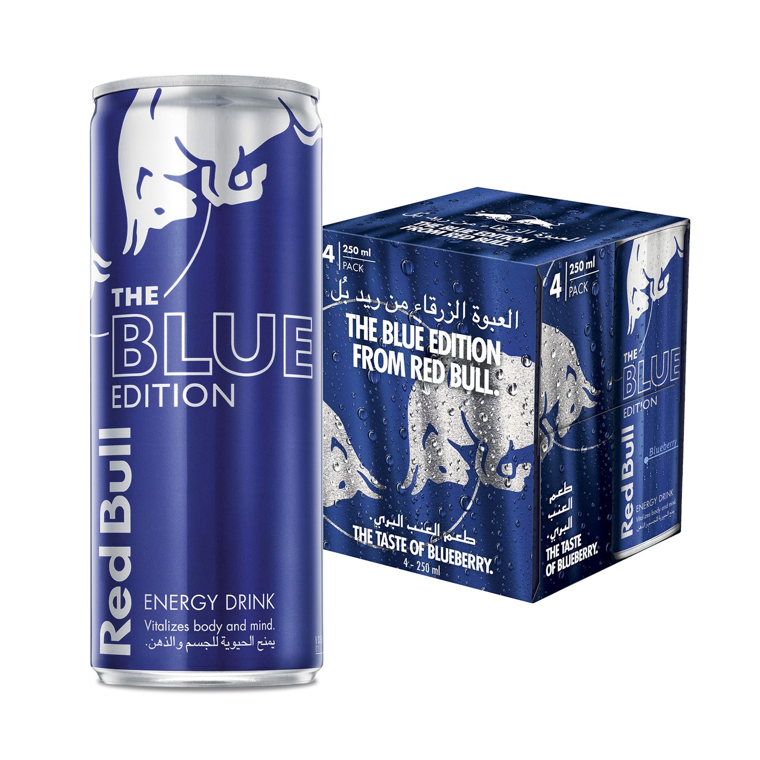 Buy Red Bull Blueberry Energy Drink, 4x250ml Online in UAE | Talabat UAE
