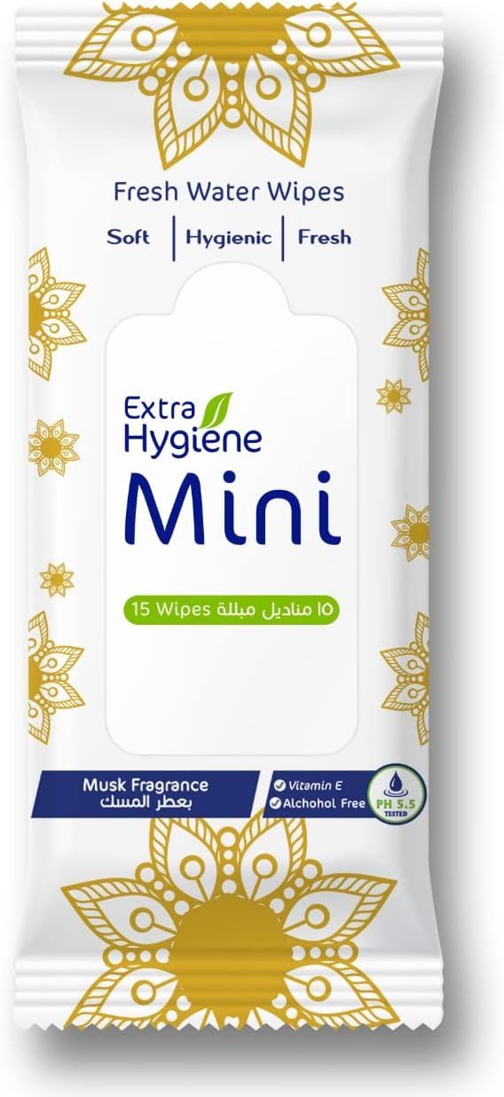 Buy Hygiene Extra Mini Musk 15 Wipes Online in Egypt | Talabat Egypt