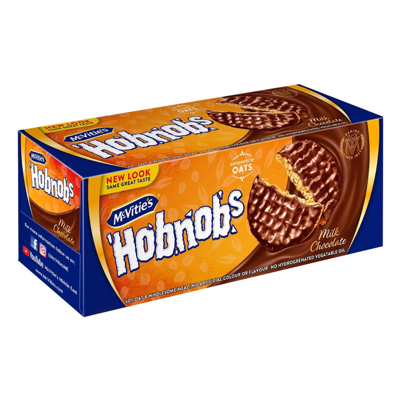 Buy McVitie's Hobnobs Milk Chocolate Oat Biscuit, 300g Online in Jordan ...