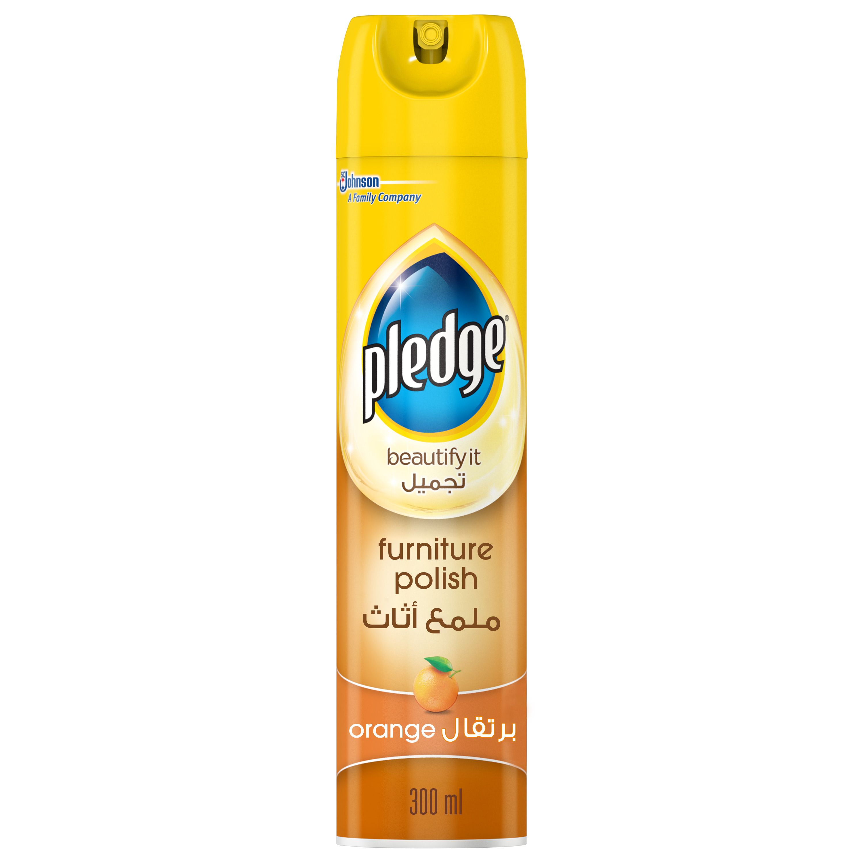 اشترِ Pledge Orange Furniture Polish Spray, 300ml أونلاين في Jordan ...