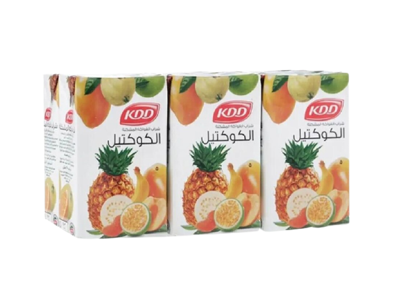 Buy KDD Cocktail Juice, 6x250ml Online in Bahrain | Talabat Bahrain