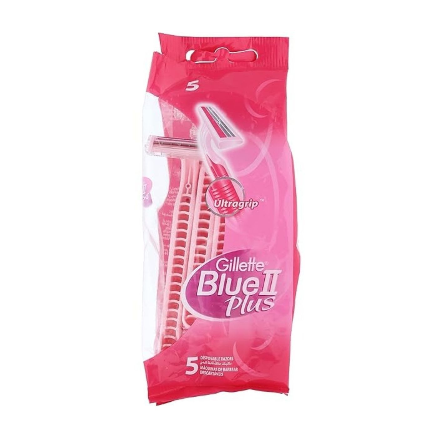 Buy Gillette Razors Blue II Plus Ultragrip With Baby Oil & Aloevera ...