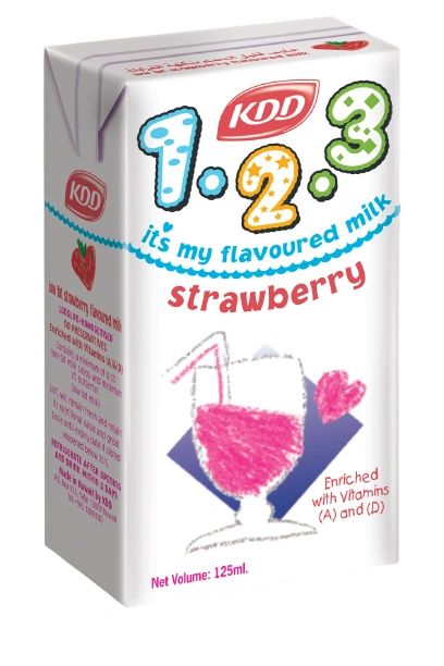 Buy KDD Kids UHT Strawberry Flavoured Milk, 125ml Online in Kuwait ...
