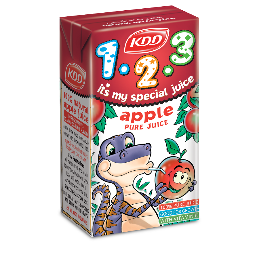 Buy KDD Natural Apple Juice, 125ml Online in Kuwait | Talabat Kuwait