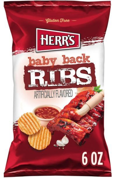 Buy Herr'S Ripple Potato Chips Baby Back Ribs Artifically Flavored ...
