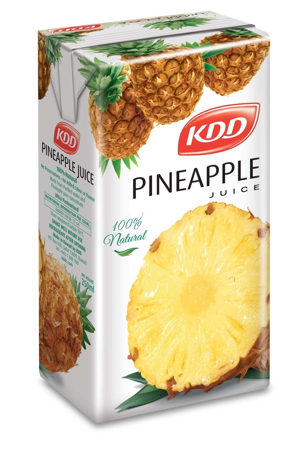 Buy KDD Original Pineapple Juice, 250ml Online in Kuwait | Talabat Kuwait