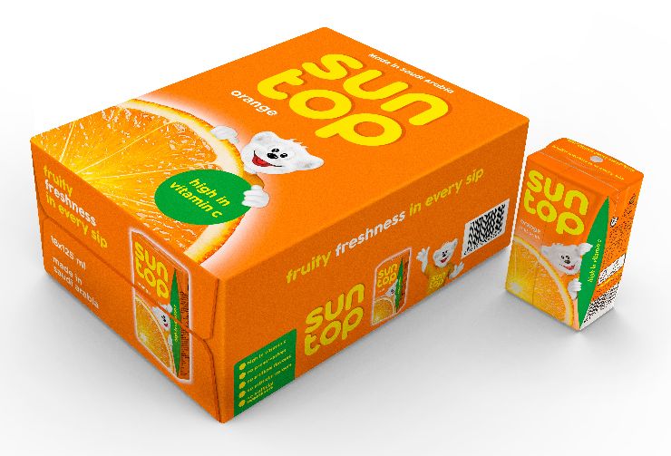 Buy Suntop Orange Fruit Drink, 18x125ml Online in Oman | Talabat Oman