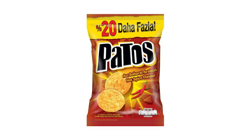 Patos Acı Baharatlı Parti Boy Cips 167 g - yemeksepeti.com