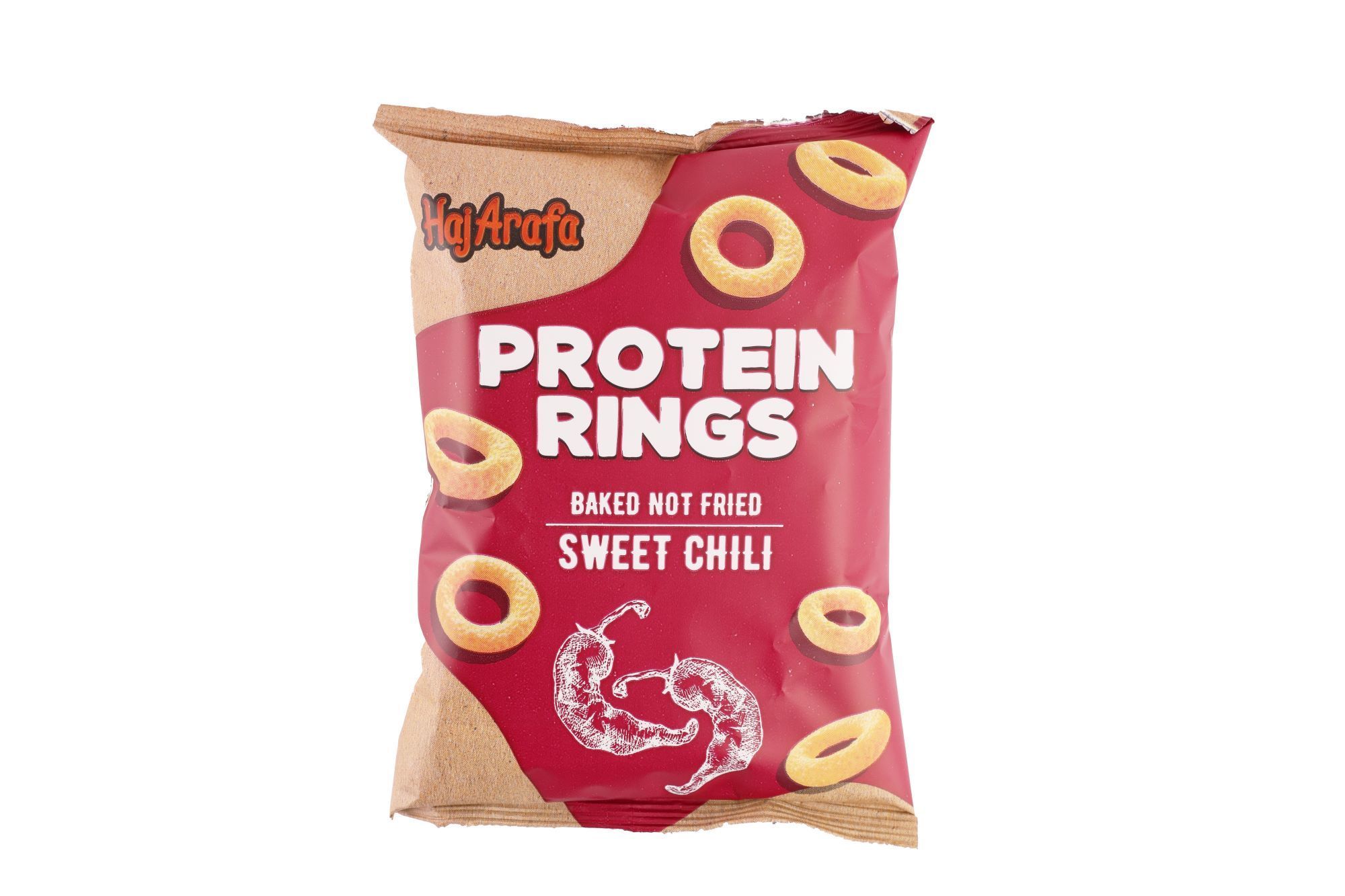 Buy Haj Arafa Sweet Chili Protein Rings, 60g Online in Egypt | Talabat ...