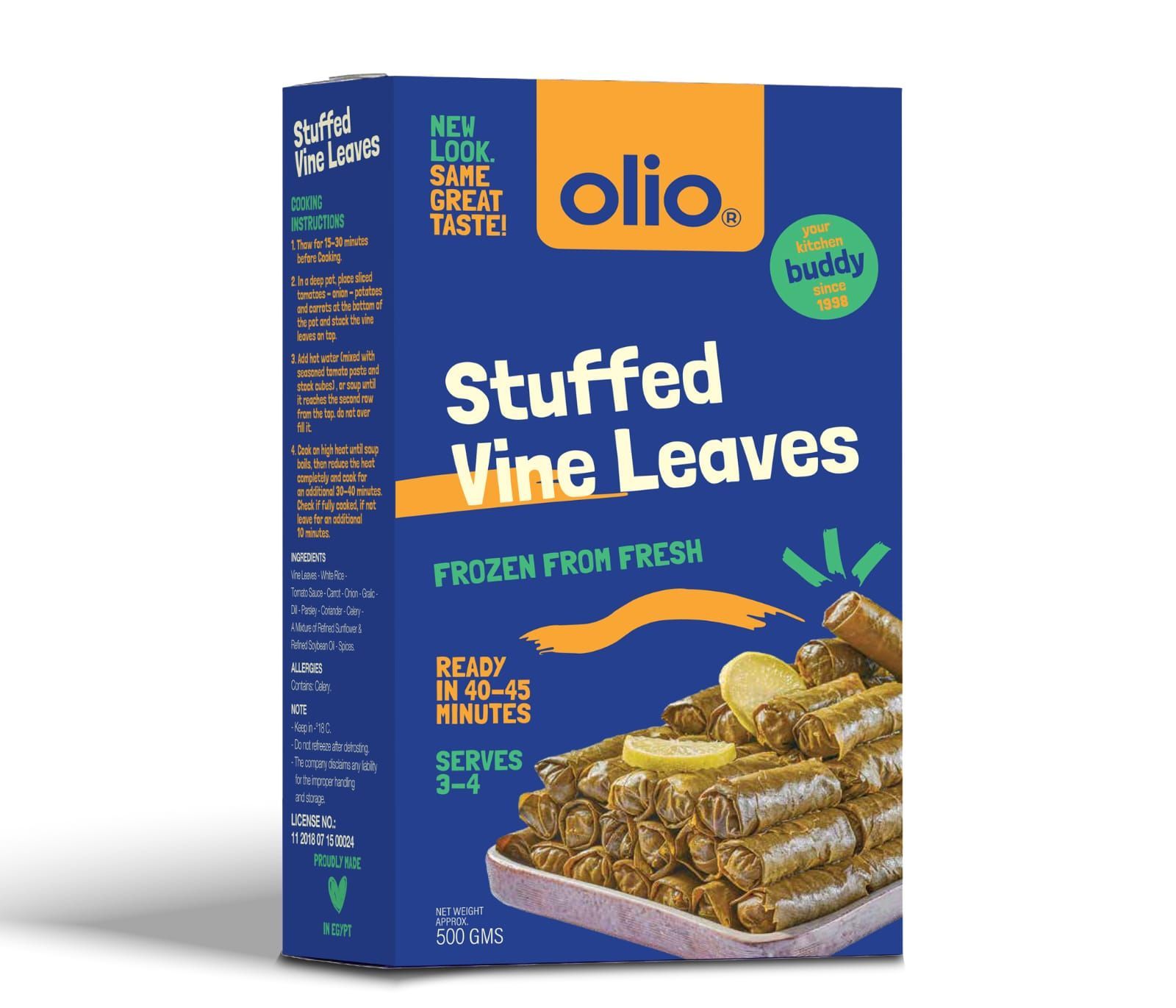 Buy Olio Egptian Vine Leaves 500 Gm Online in Egypt | Talabat Egypt