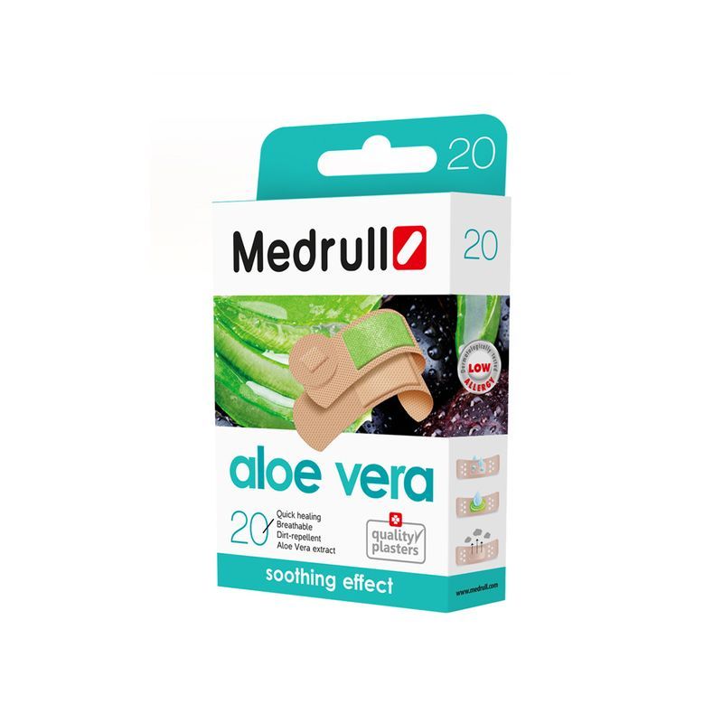 Buy Medrull Aloe Vera Mix Plaster, 20 Pieces Online in Kuwait | Talabat ...