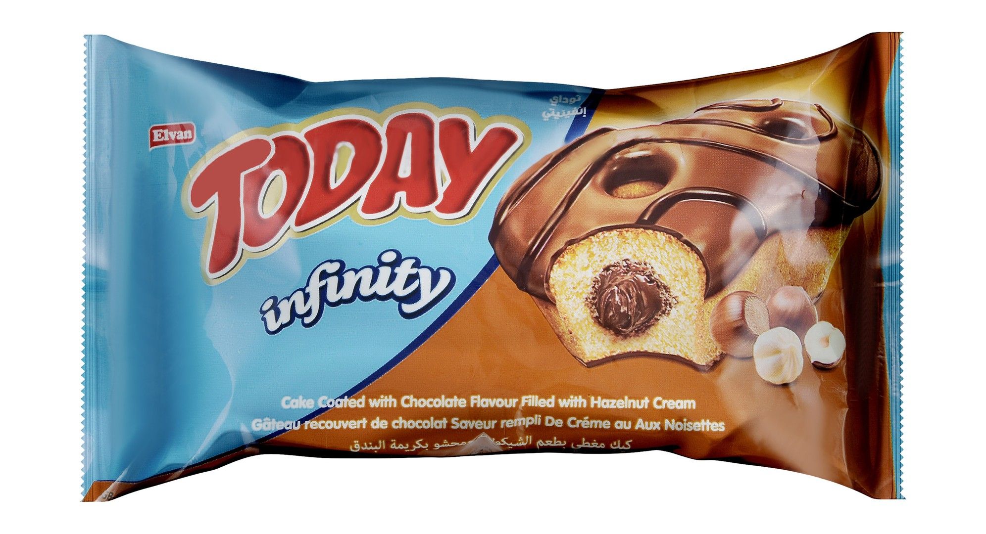 Buy Today Infinity Cocoa Donut Cake Filled with Hazelnut Cream, 1 Piece ...