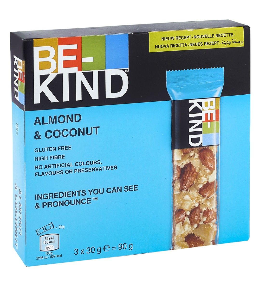 Buy Be-Kind Almond & Coconut Bars 30 g x 3 pcs Online in UAE | Talabat UAE