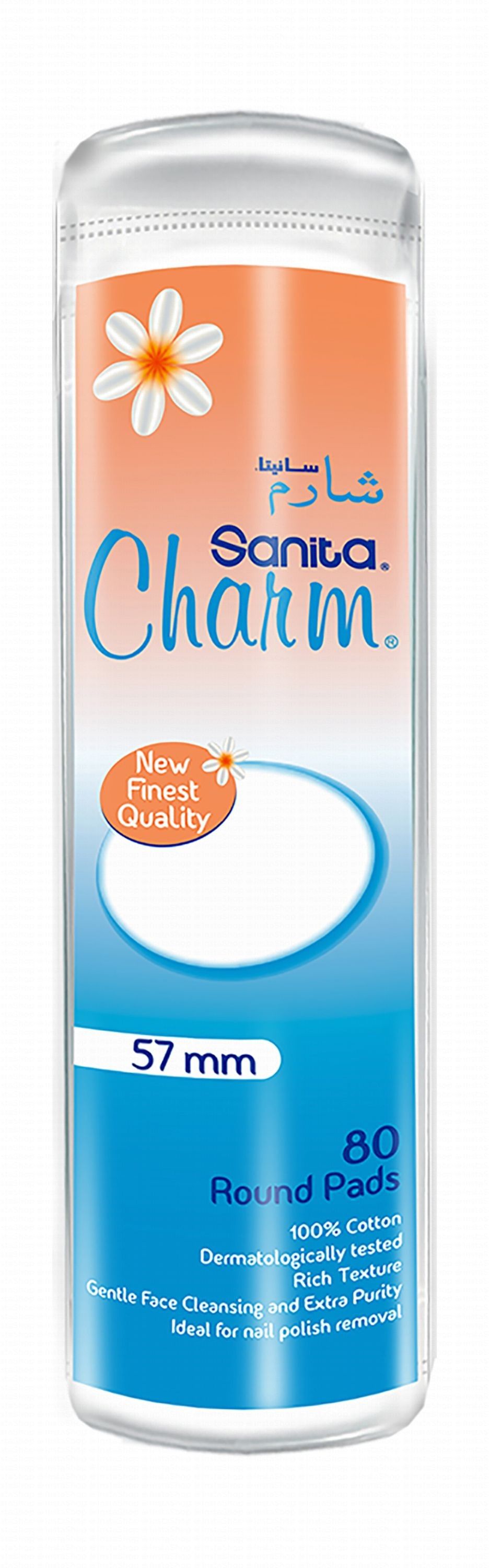 Buy Sanita Charm 100% Cotton Makeup Remover Round Pads, 80 Count Online ...