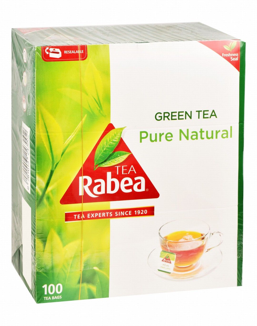 Buy Rabea Pure Natural Green Tea Bags, 100 Count Online in Kuwait ...
