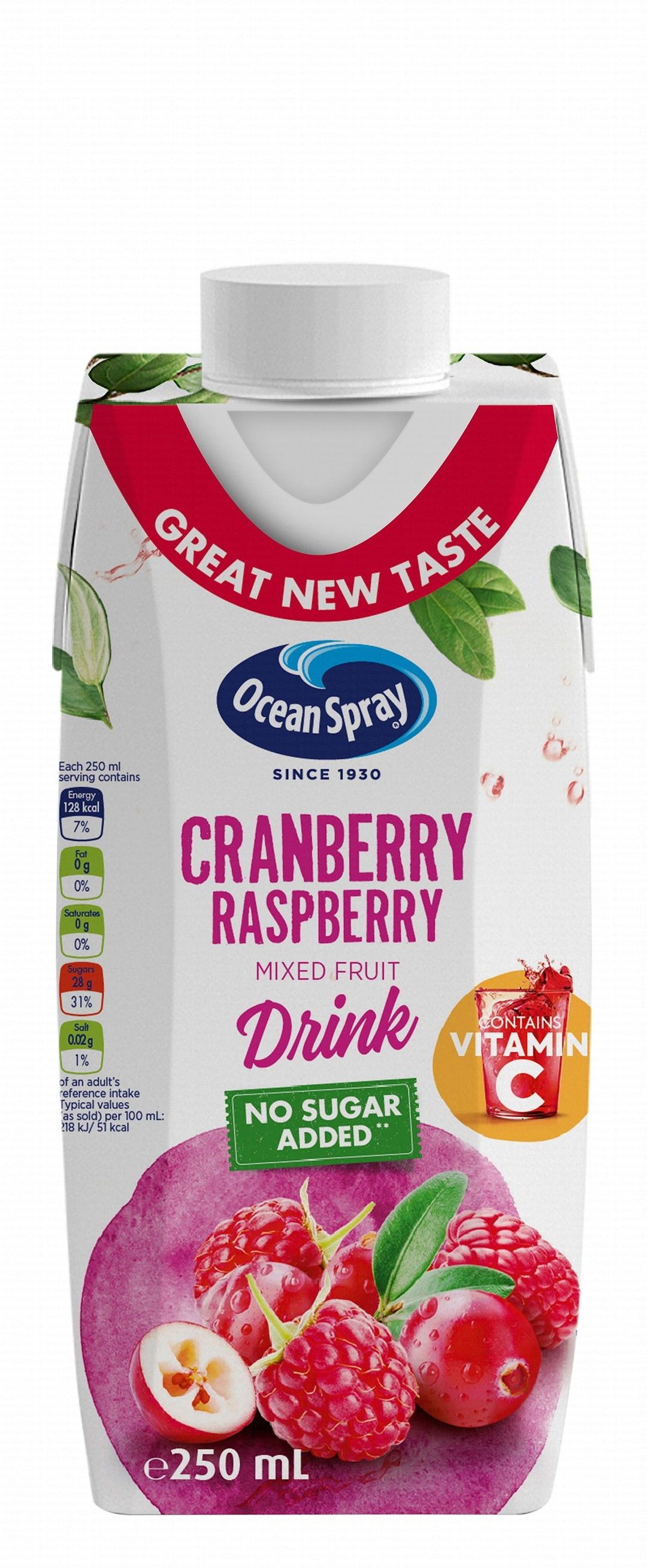 Buy Ocean Spray Cranberry & Raspberry Drink, 250ml Online in Jordan ...