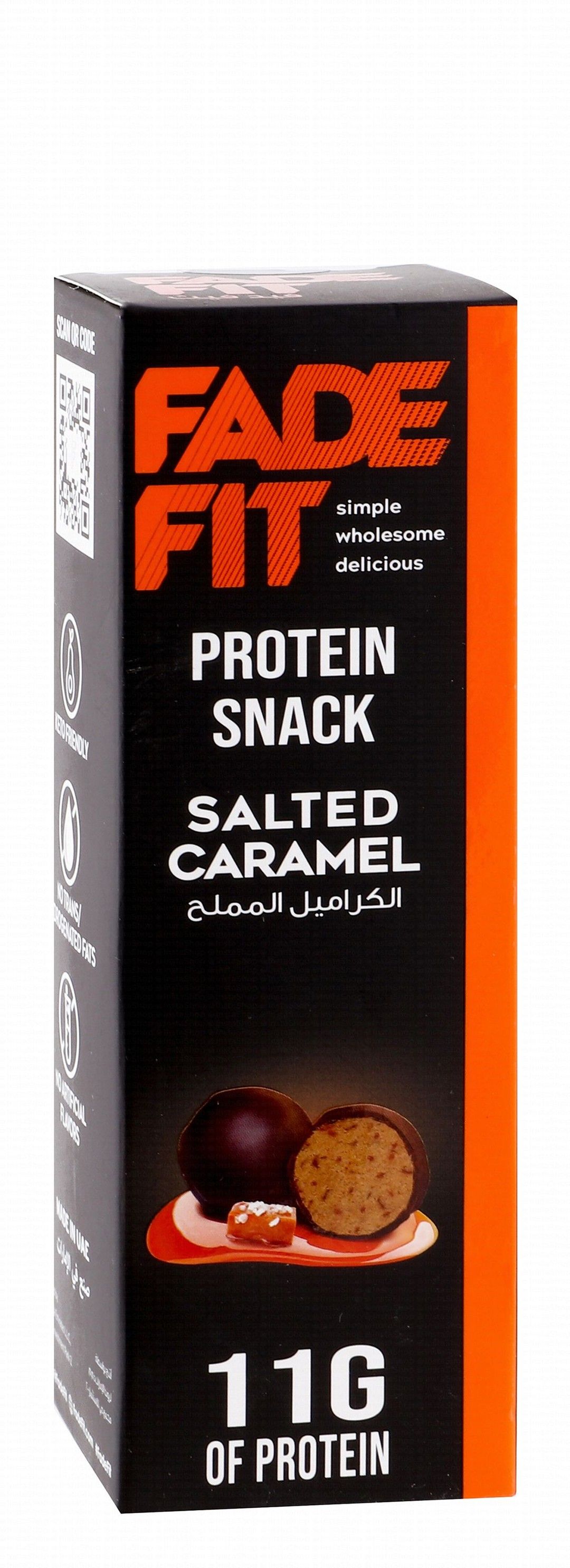 Buy Fade Fit Salted Caramel Protein Ball Snack, 60g Online in Kuwait ...