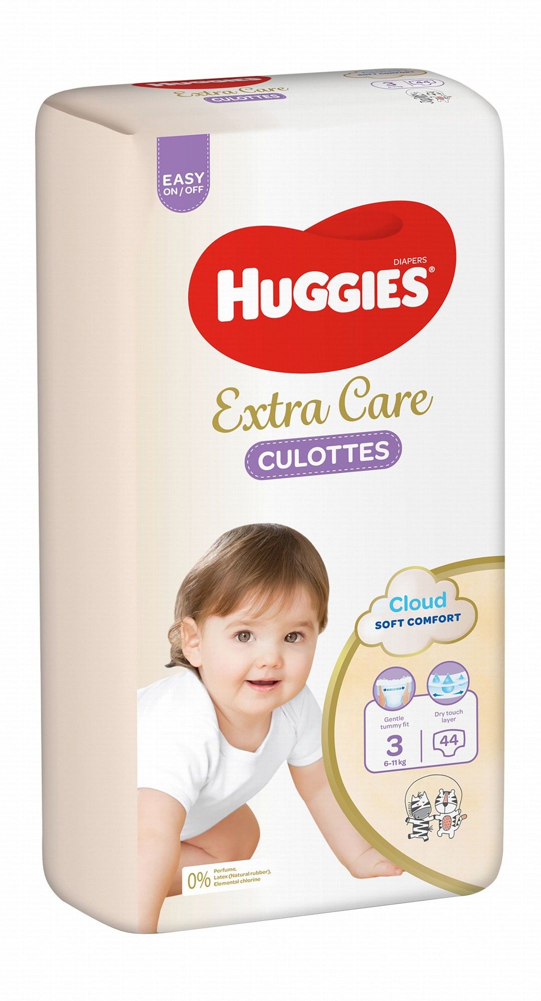 Buy Huggies Extra Care Culottes Diaper Pants Size 3 6 11 Kg 44