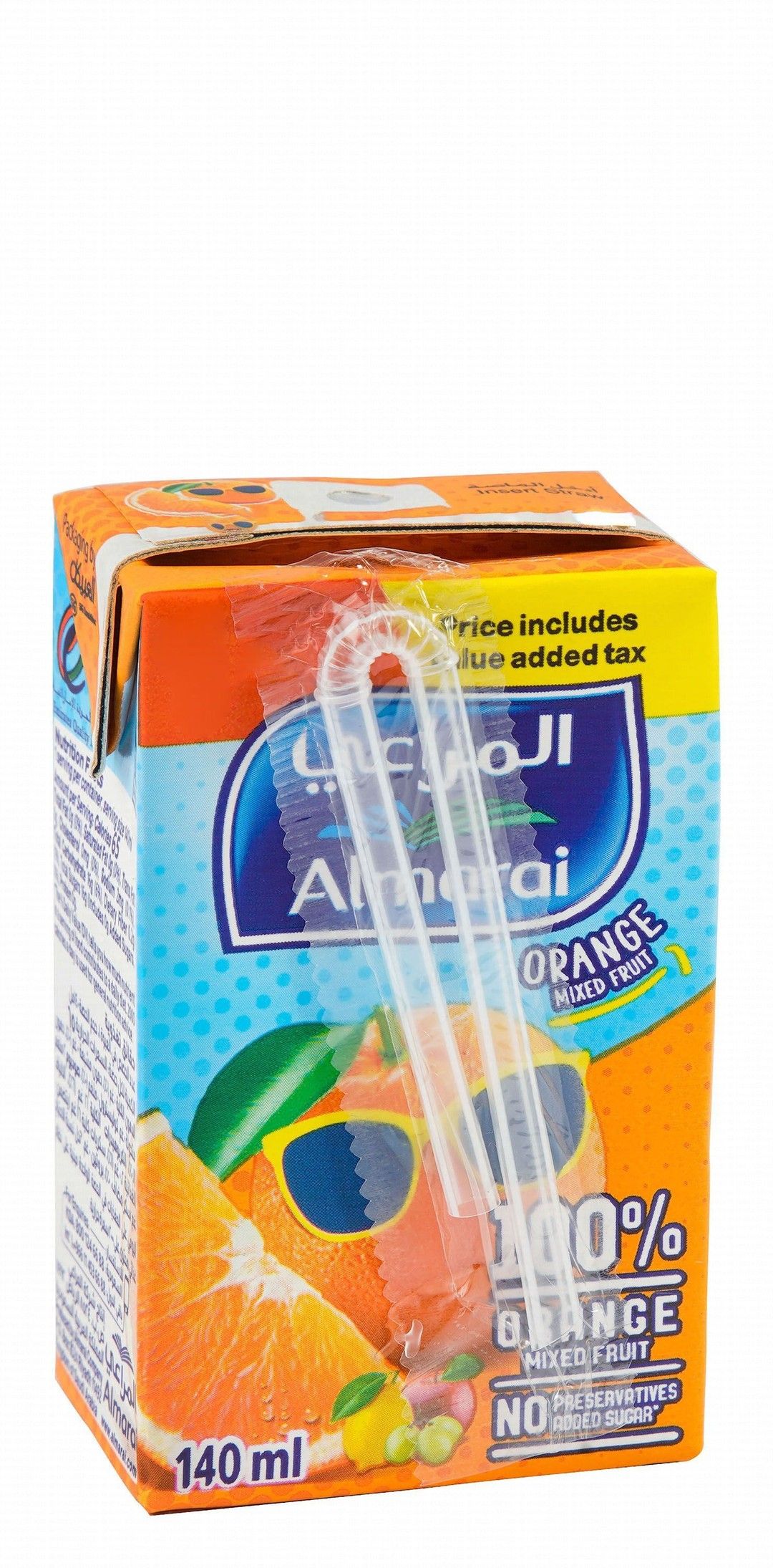 Buy Almarai Uht Orange Mixfruit 100% Carton Juice, 140ml Online in ...