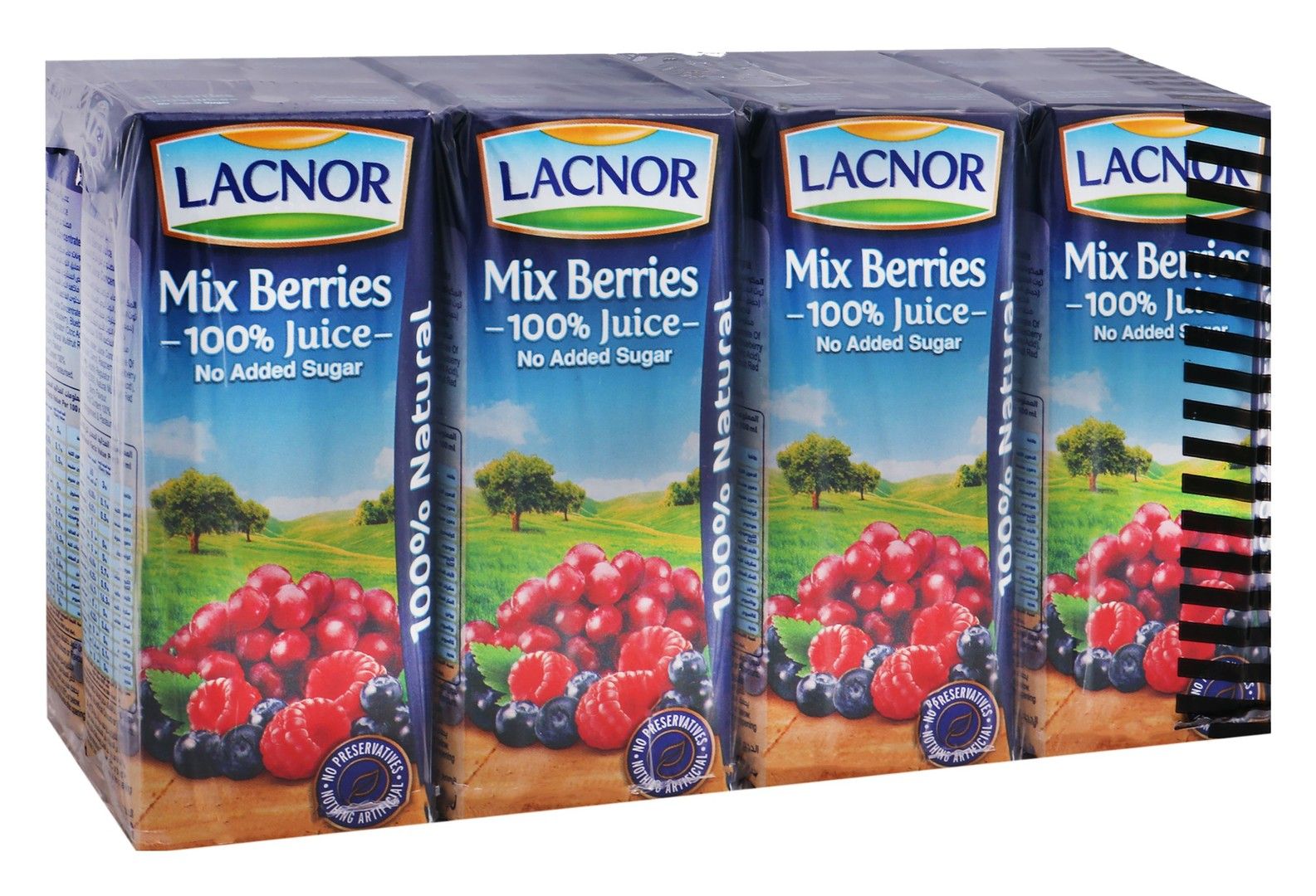 Buy Lacnor Essentials Sugar Free Mix Berries Juice 180 ml x 8 Pcs ...