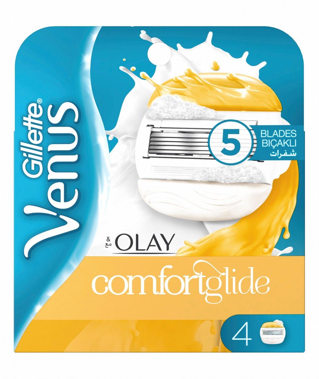 Buy Gillette Venus & Olay Women's Razor Blade Refills, 4 Pieces Online ...