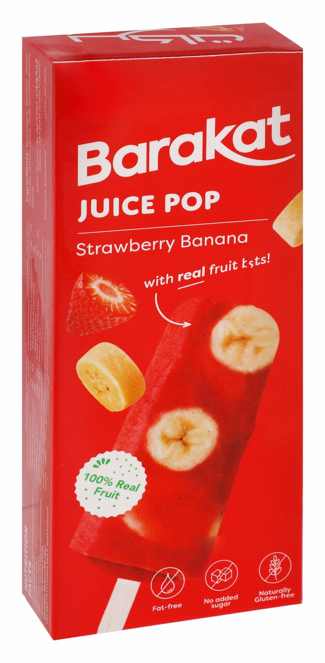 Buy Barakat Strawberry Banana Juice Pop 80ml Online in UAE | Talabat UAE