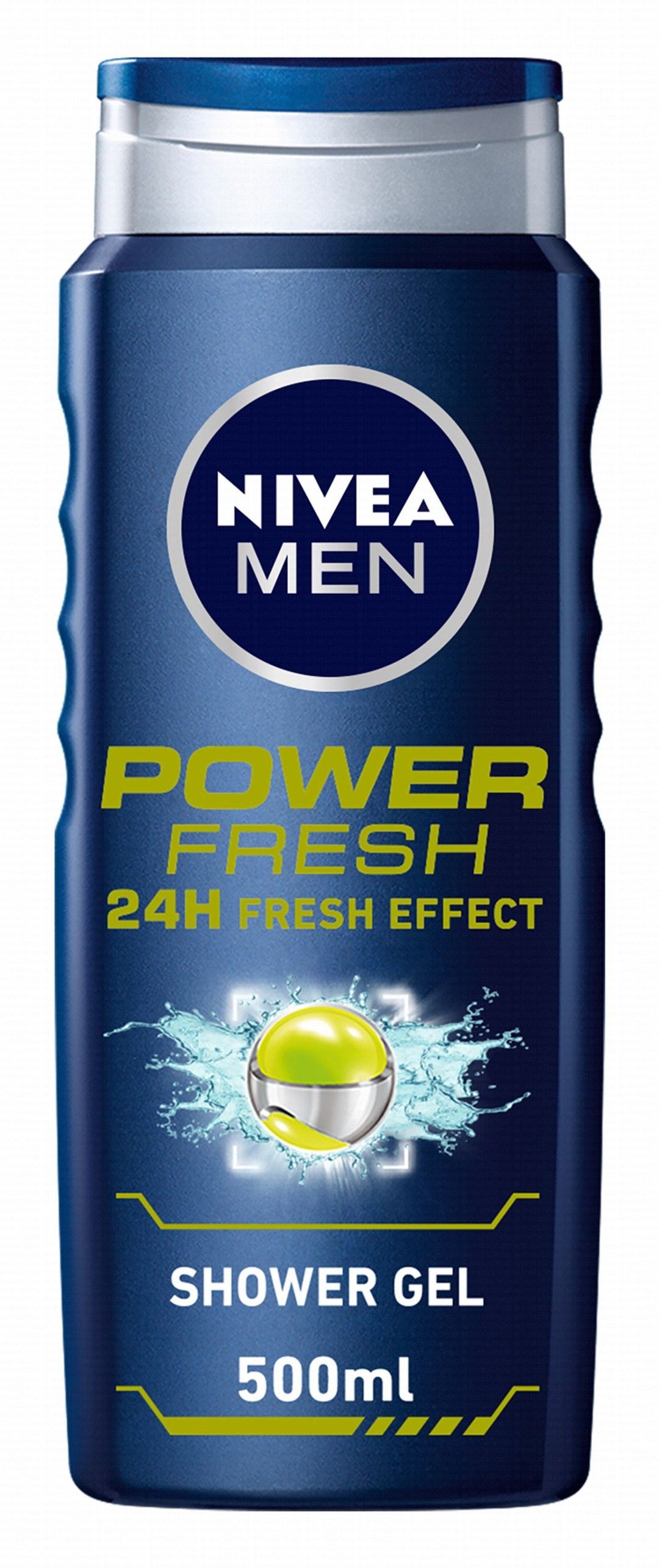 Buy Nivea Men 3In1 Shower Gel Body Wash Power Fresh 24H Fresh Effect Citrus Scent 500 ml Online ...