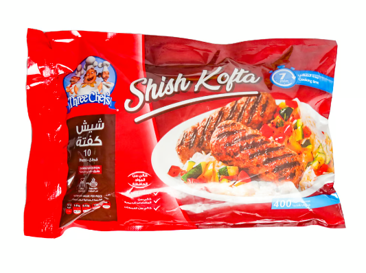 Buy Three Chefs Beef Shish Kofta, 400g Online in Egypt | Talabat Egypt