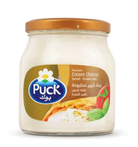 Buy Puck Cheddar Cream Cheese Spread Jar, 500g Online in Oman | Talabat ...