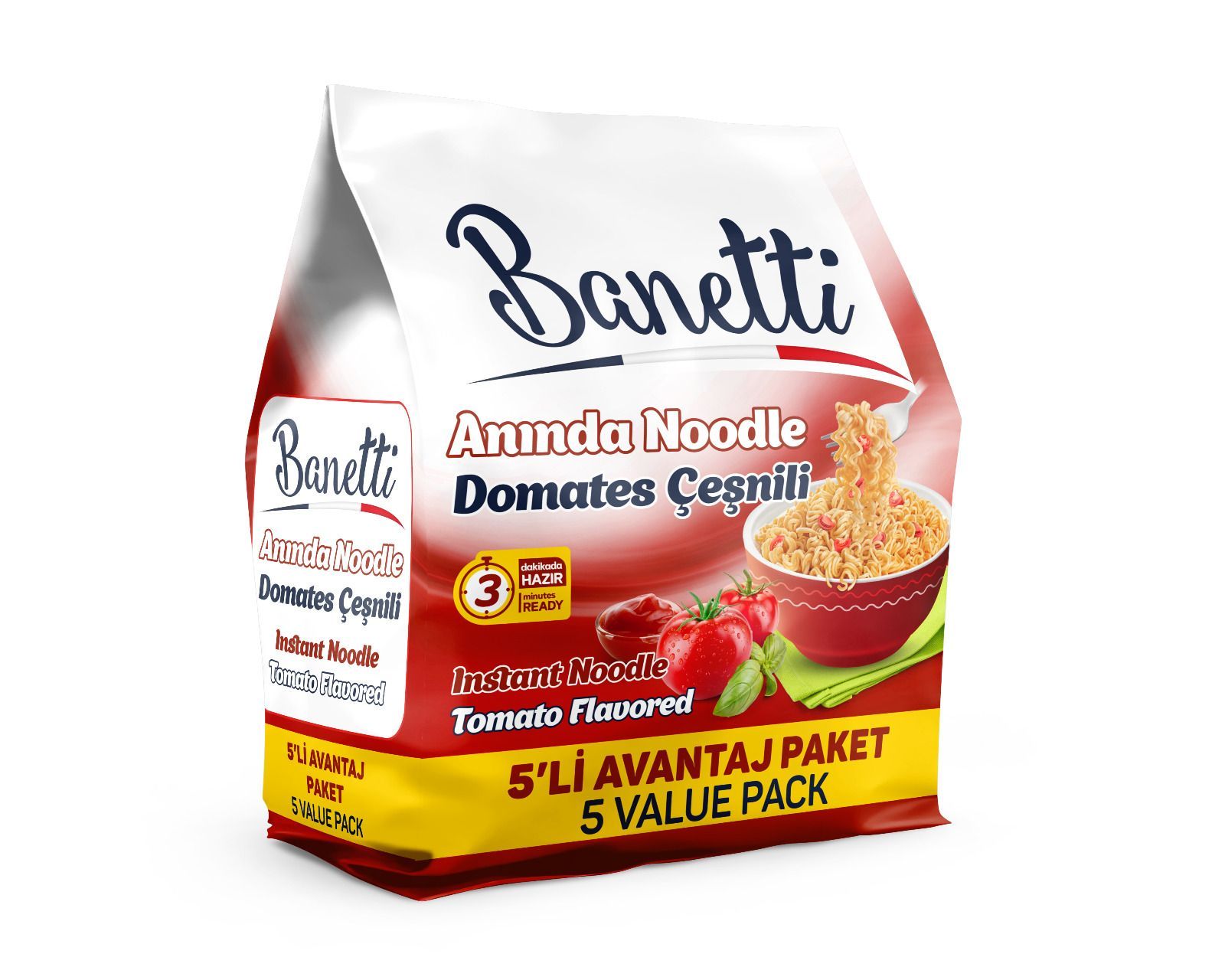Buy Banetti Tomato Flavor Noodles, 5x75g Online in Oman | Talabat Oman