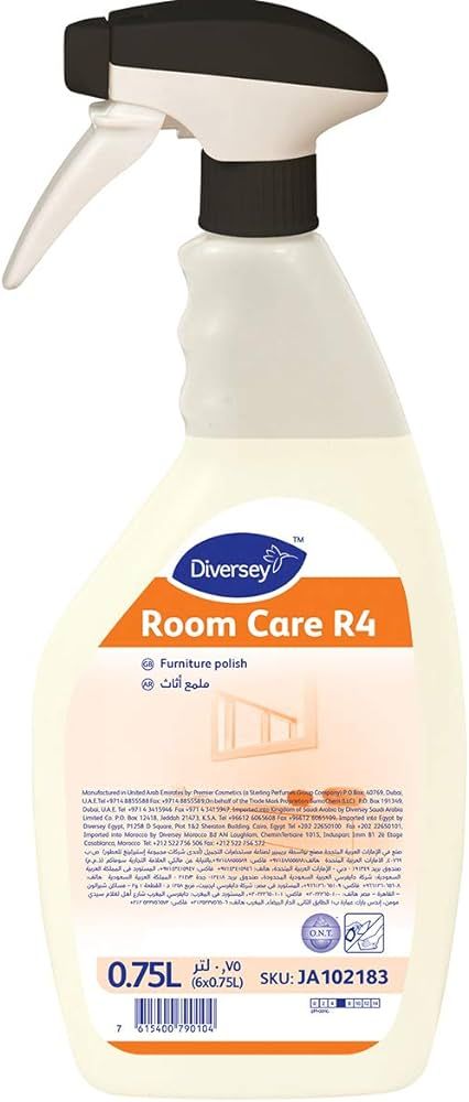 Buy Diversey Room Care R4 Wood & Leather Care Furniture Polish Spray ...