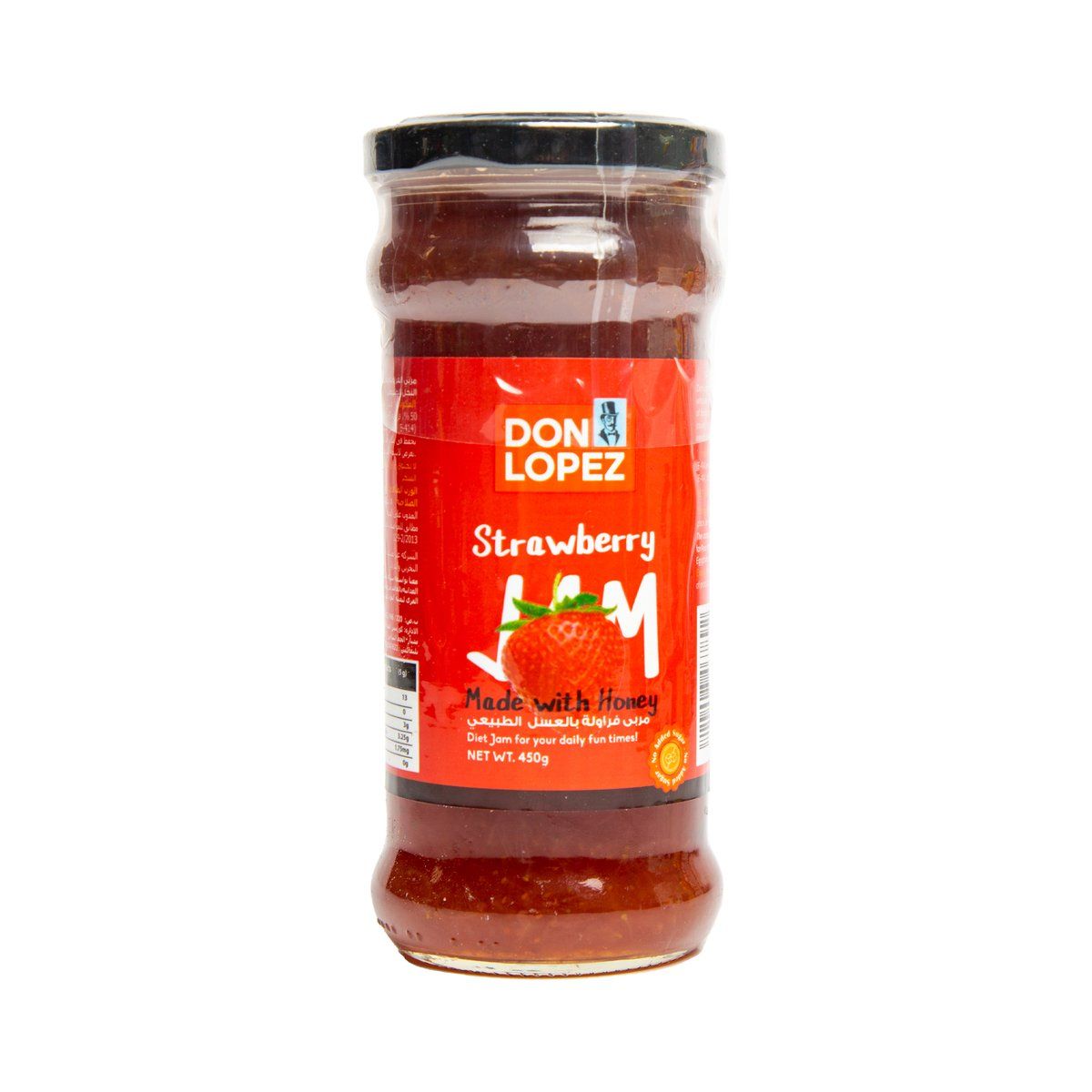 Buy Don Lopez Strawberry Jam Made with Honey, 450g Online in Egypt ...